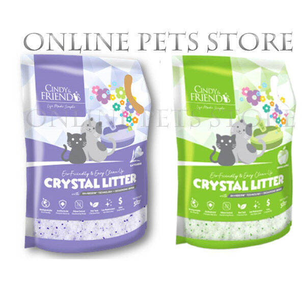 Cindy Friend Crystal Cat Litter 5L - Apple/Lavender | Lazada