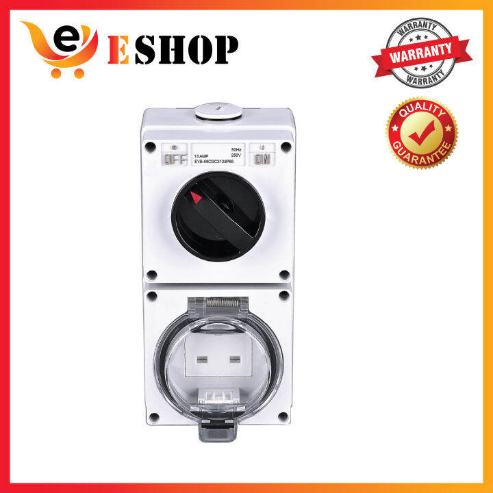 Weatherproof Switch SOCKET 3P 13A Wall Switch | Lazada