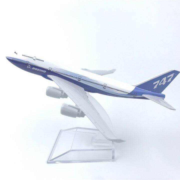 [16CM] โมเดลเครื่องบินต้นแบบ โบอิ้ง 747 Boeing 747 prototype (Aircraft Model) ทำจากเหล็ก พร้อม ...