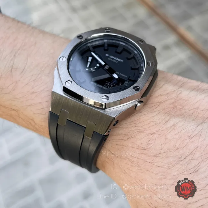 GShock Gun Metal AP Style Gen3 (GA-2100SKE) All Black Dial | Lazada.co.th