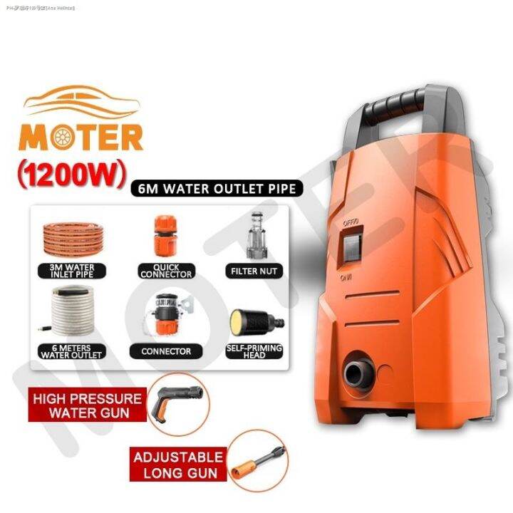 MOTER 220V Portable Pressure Washer High Pressure Car Wash Spray Car ... MOTER 220V Portable Pressure Washer High Pressure Car Wash Spray Car ...