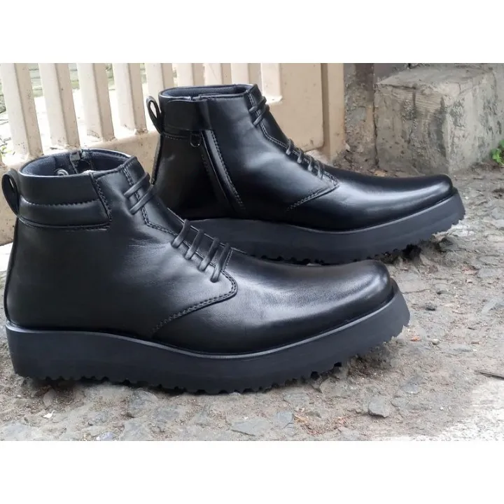 Sepatu PDH polri perwira tni security terbaru 2022 Sol Tebal kulit sapi ...