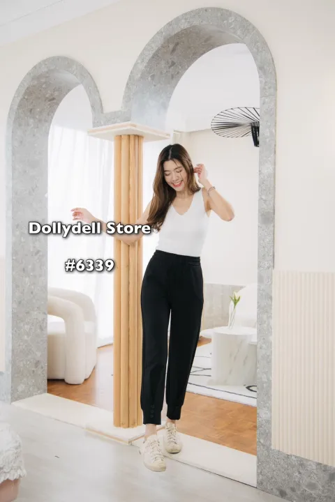 กางเกงวอร์มใส่เที่ยวดอลลี่ รุ่น#6339 เอวยางยืด ปลายขาจัมพ์ เนื้อผ้าคุณภาพดีใส่สบาย ทรงสวย ...