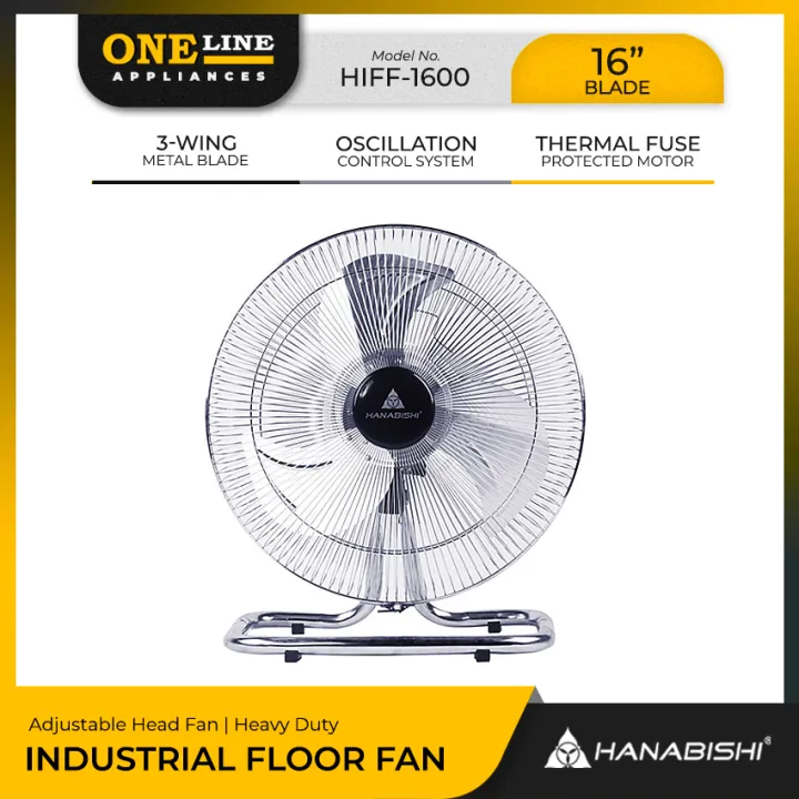 ONELINE Appliances | Hanabishi Industrial Floor Fan (HIFF-160) | 3-wing ...