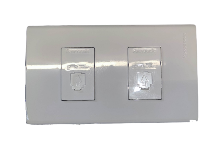 2 Gang Telephone Outlet Wide Series ( Panasonic), 2 Gang Voice Outlet ...