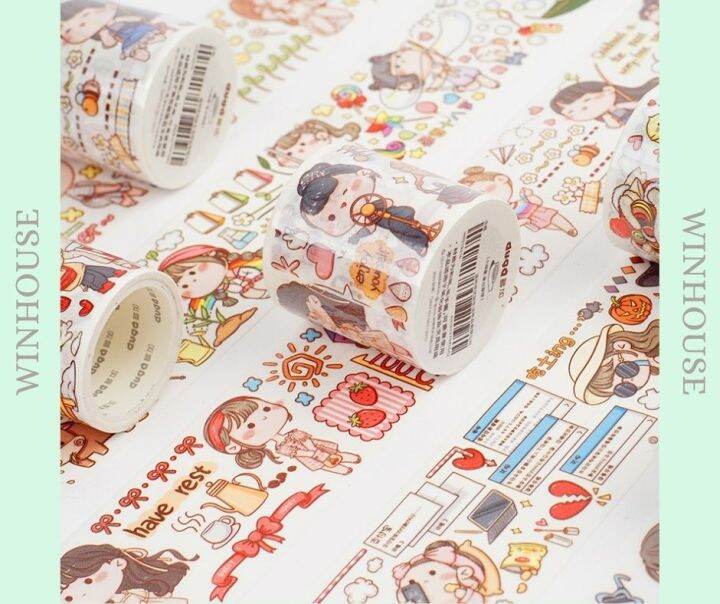 Washi Tape In Loop Small Mochi Xiao Ma Shu 小麻薯胶带分装 Lazada