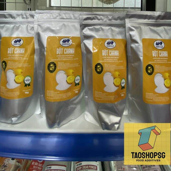 1kg Bột Axit Chanh, Citric Acid Thực phẩm Thái lan gói 1kg, Citric acid ...