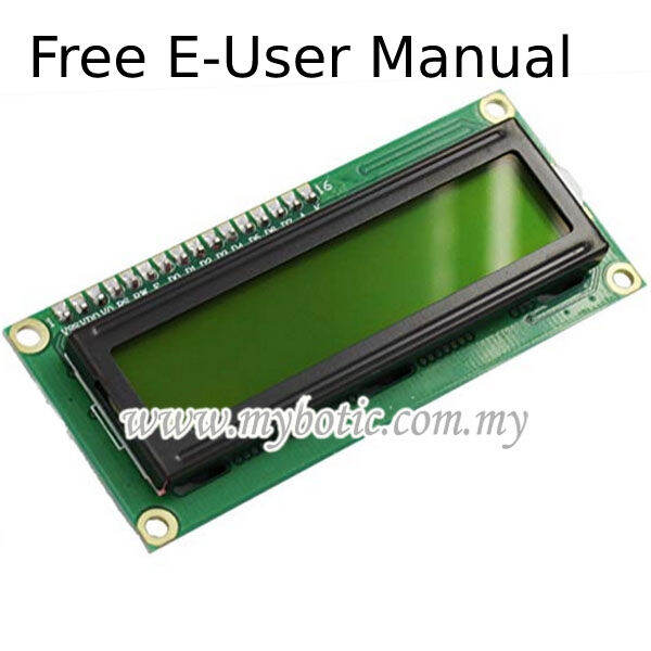 Arduino I2C Serial LCD 16x2 (Yellow backlight) | Lazada