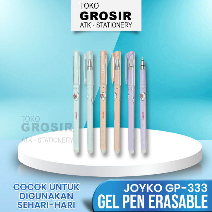 [PCS] GEL PEN ERASABLE JOYKO GP-333 SHOKYO 6 / PULPEN PENA BISA DIHAPUS / BALLPOINT BISA DI ...