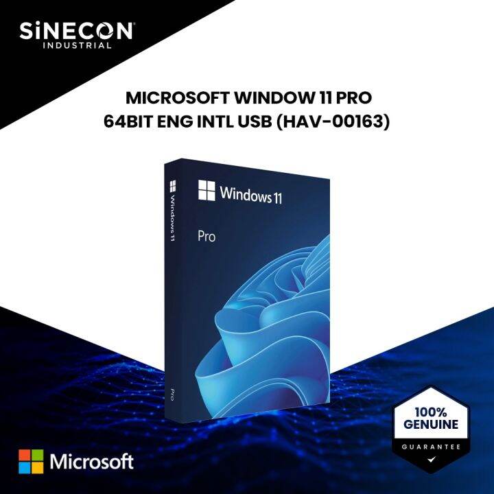 Microsoft WINDOWS 11 PRO 64 BIT (FPP) Eng Intl USB วินโดว์ 11 โปร ...