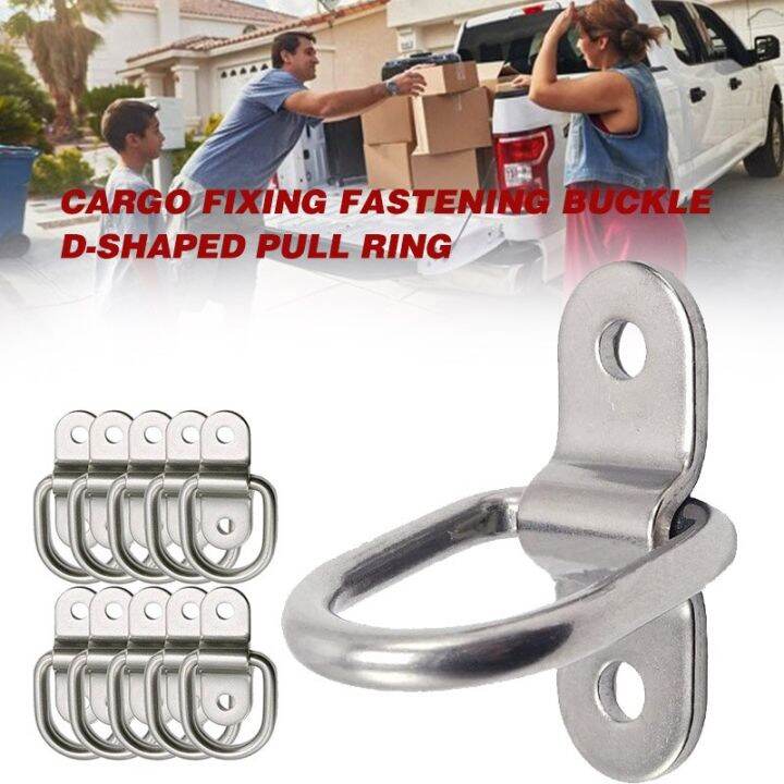 10 Pieces D Pull Ring Iron Berth Hook Berth For Truck Boat Trailer Used ...