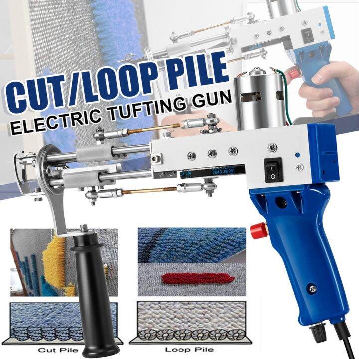 (01：Cut Pile:02：Loop pile) Electric Carpet Tufting G-un, Carpet Weaving ...