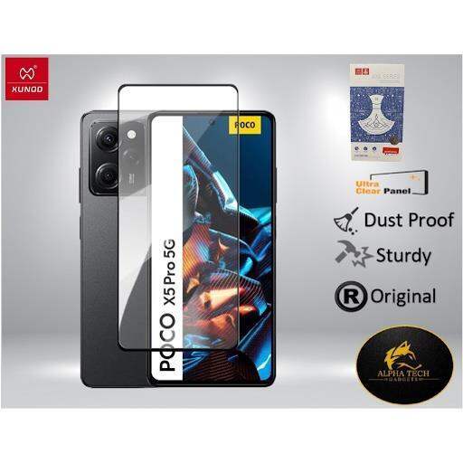 POCO X5 PRO / X5 5G XUNDD Axe Series Full Tempered Glass Premium Screen ...