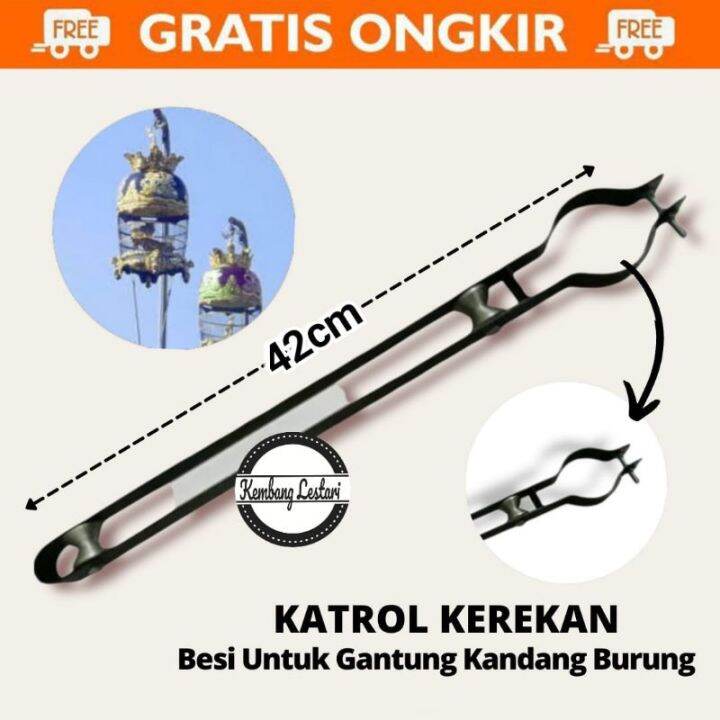 KATROL KEREKAN SANGKAR BURUNG GANTUNGAN SANGKAR BURUNG KEREKAN | Lazada ...