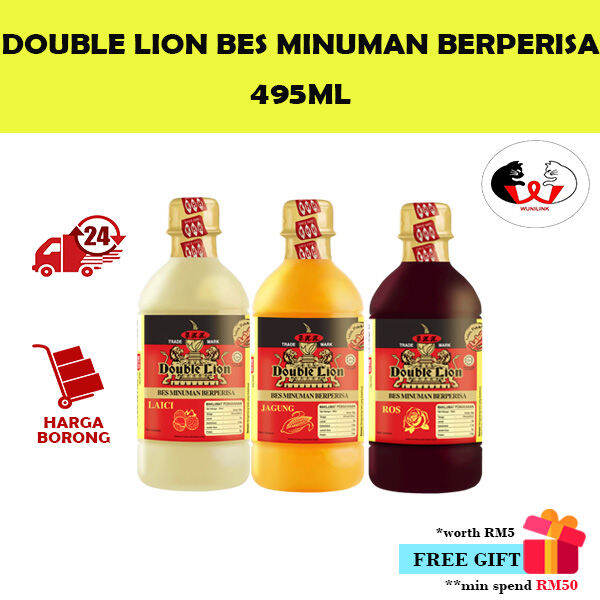Double Lion Flavoured Concentrade / Bes Minuman Berperisa 495ML | Lazada