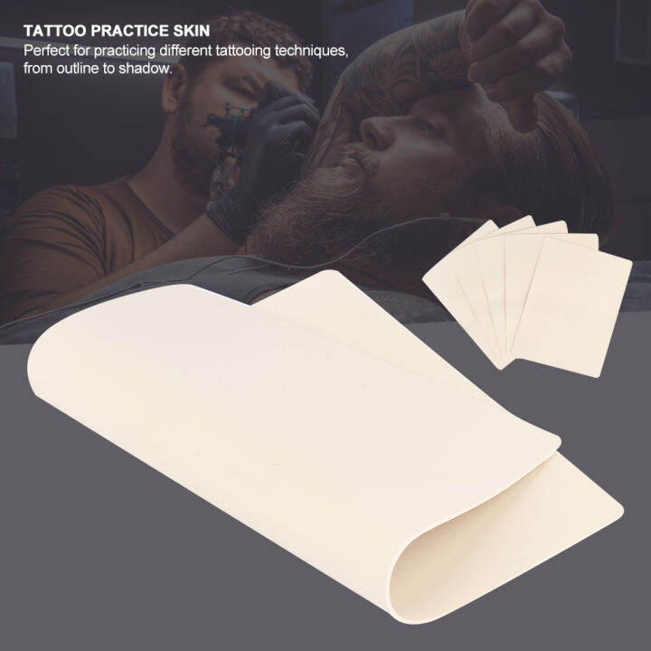 Tattoo Practice Skin 5 ชิ้น Professional Blank False Skin เริ่มต้น ...