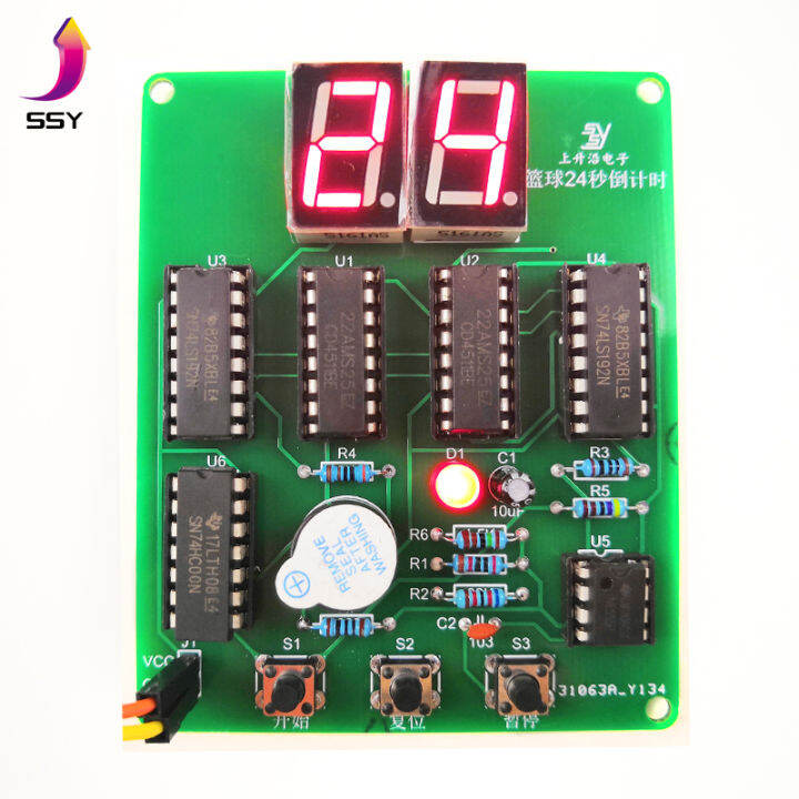 Basketball Game 24-second Countdown Circuit Digital Circuit Basic ...