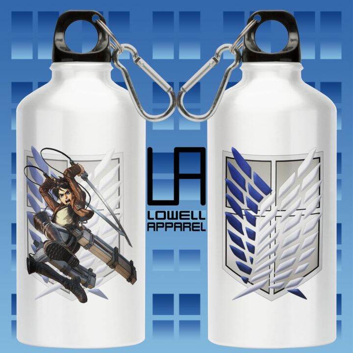 Eren Yeager Attack on Titan Anime Sports Jug Tumbler Anime Sublimation ...