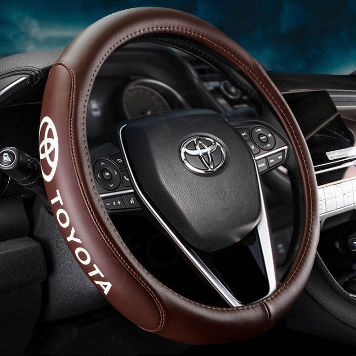 หนังพวงมาลัยสำหรับรถยนต์ Toyota Wigo อุปกรณ์เสริม2021พวงมาลัยฝาครอบ ...