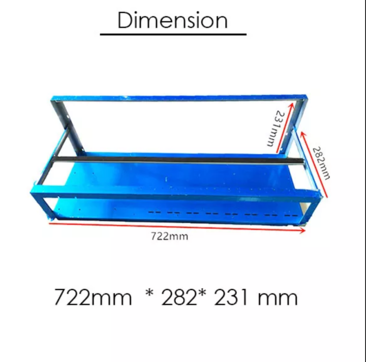 GPU Mining Rig Frame Rack GPU 6/8/12 Card Rack [READY STOCK] | Lazada