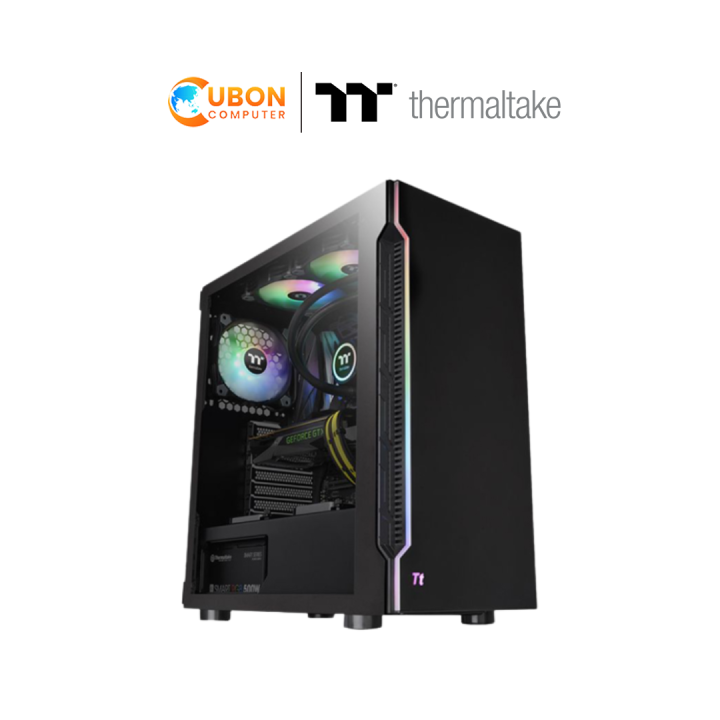 CASE (เคส) THERMALTAKE H200 TG RGB BLACK/WHITE | Lazada.co.th
