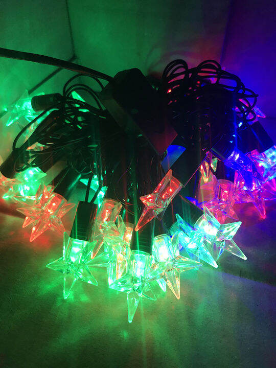 Hari Raya Decorations Multi Color 40L LED Star Christmas Light-Lampu ...