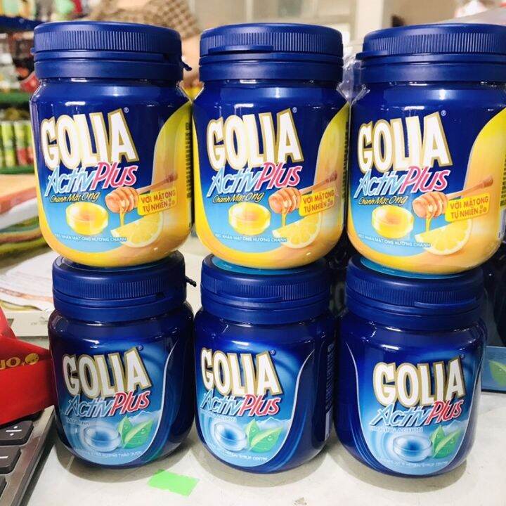 Lọ Kẹo Golia Activ Plus Hương Chanh Nhân Mật Ong 99g | Lazada.vn