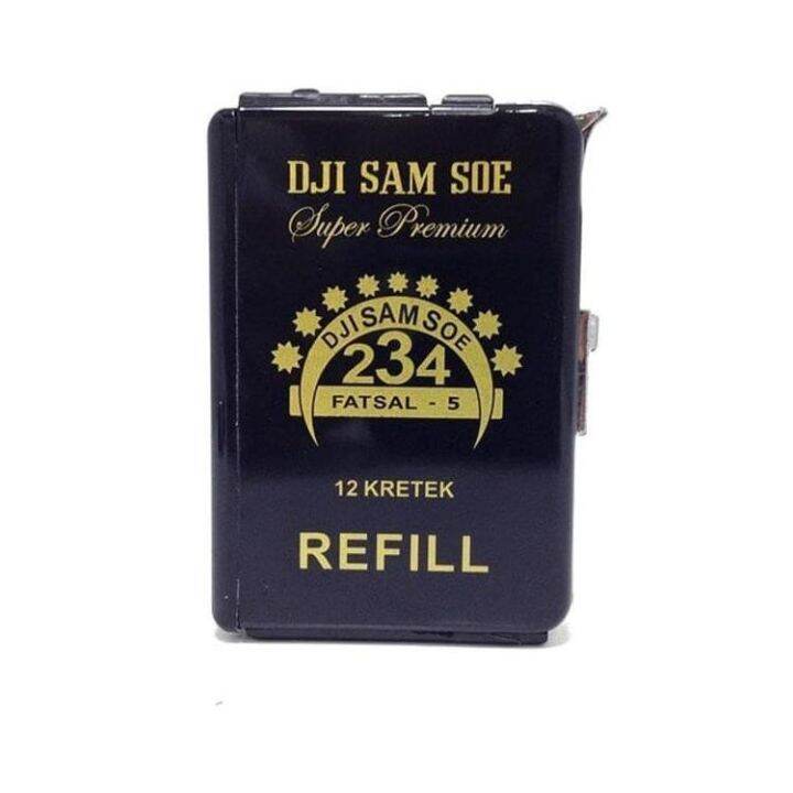 Kotak Rokok - Tempat Rokok Dji Sam Soe Refill+Korek Api bara | Lazada ...