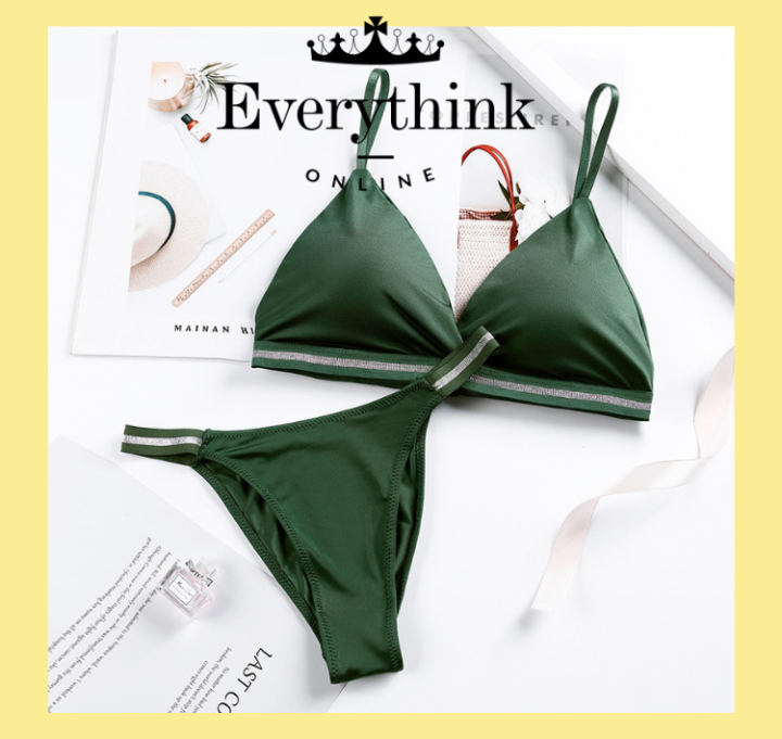 ST001 PREMIUM TADA BRA PANTIES LINGERIE SET SEAMLESS ICE SILKY QUARTER WIRELESS CUP G-STRING ...