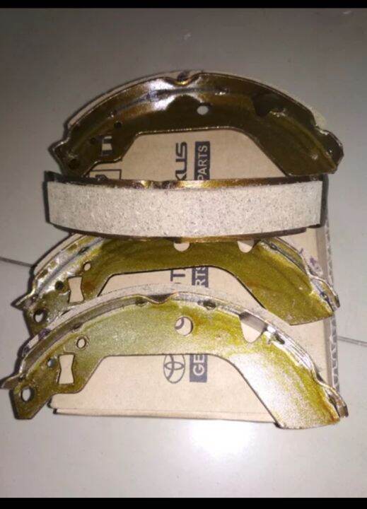 brake shoe atau kampas rem belakang toyota agya ayla original 1set ...