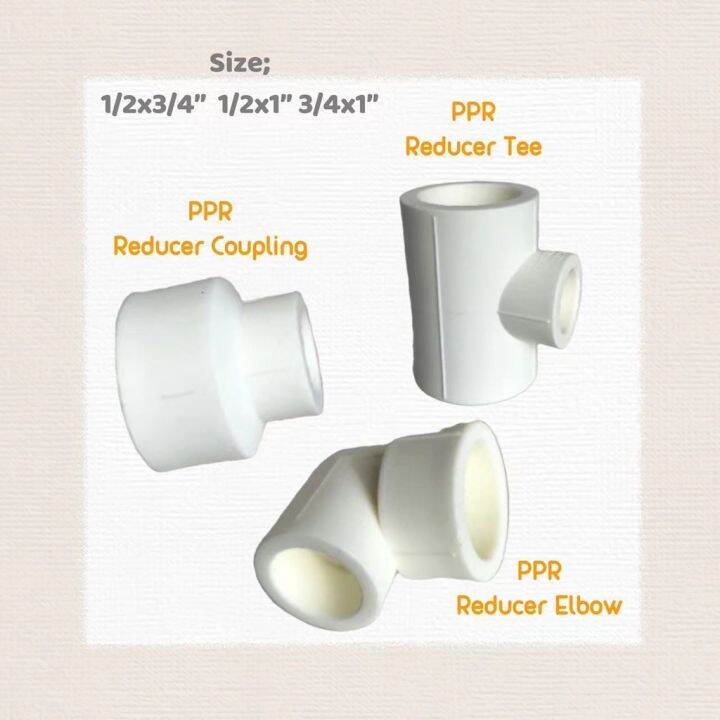 PPR Reducer Fittings / Coupling , Tee , Elbow Reducer (1/2x3/4-1/2x1-3 ...