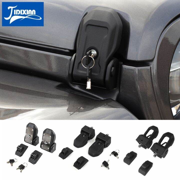 JIDIXIAN Car Engine Locks Hood Latch Catch With Key Lock Accessories ...