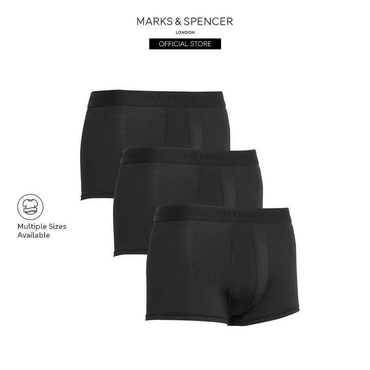 M&S 3pk Microskin Hipsters - T14/6111A | Lazada