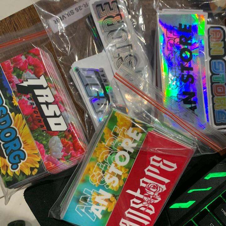 Cetak sticker logo sendiri Minimal 100 pcs | Lazada Indonesia