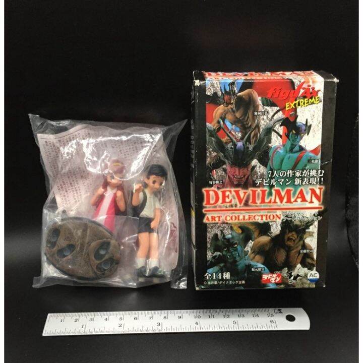 ฟิกเกอร์ น่ารัก Devilman Miki Makimura Akira Fudou Figure FiguAx Extreme Devilman Art Collection ...