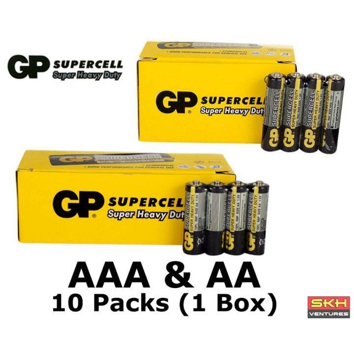 (1Box - 40Pcs) GP Heavy Duty Supercell Battery / Bateri Supercell Kuasa ...