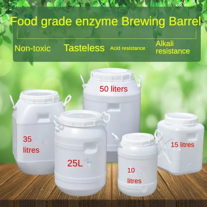 food-grade plastic bucket thick round barrel enzyme bucket brand new ...
