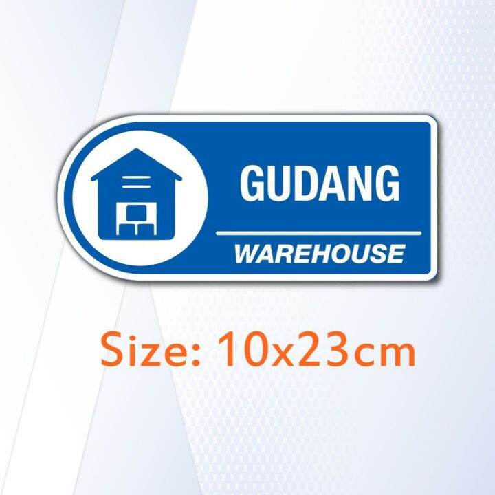Signage Rambu Gudang Warehouse Sign PVC Tebal 5mm | Lazada Indonesia