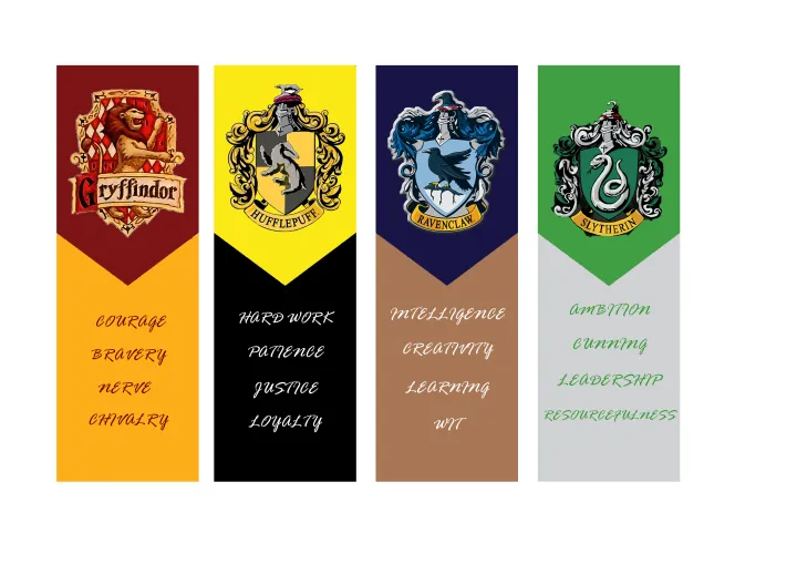 harry potter bookmarks set of four houses | Lazada PH