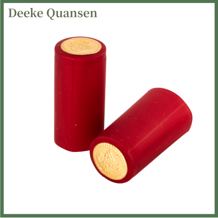 Deeke 100Pcs Wine Heat Shrink Capsules Seal Wine Bottle Heating ...