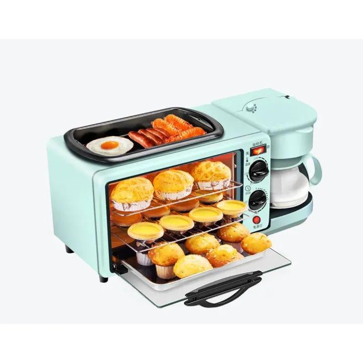 Oven 3-IN-1 Multi-Function Electric Oven Breakfast Machine Coffee Maker ...