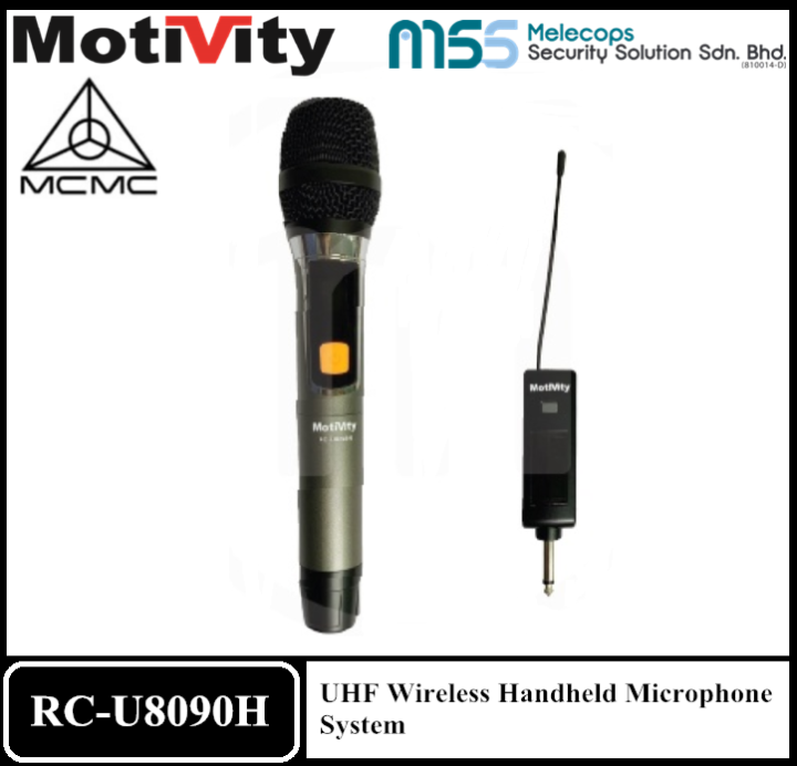 MOTIVITY RC-U8090H UHF Wireless Handheld Microphone System (MCMC ...