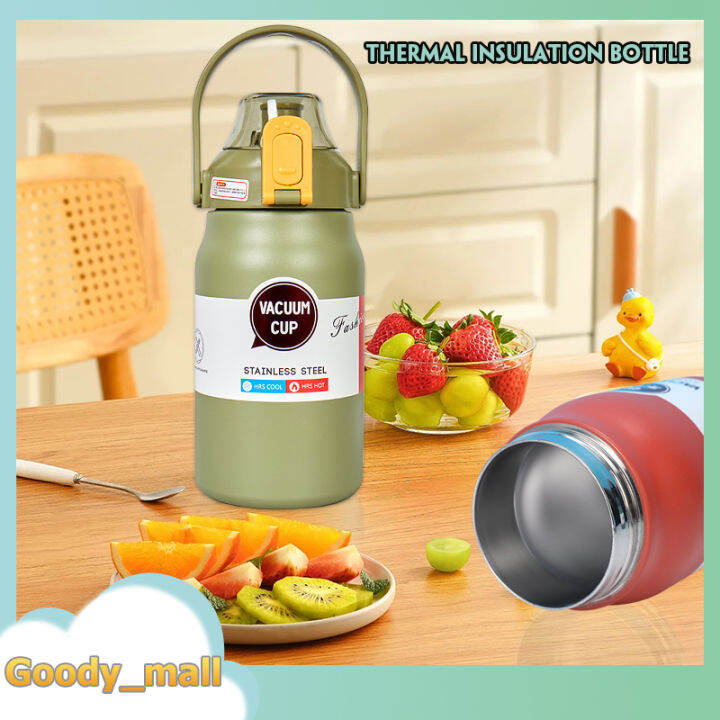 กระบอกน้ําเก็บอุณหภูมิ 1.3L 316กระบอกน้ําสแตนเลส ขวดน้ําสแตนเลส กระติกน้ําสแตนเลส ขวดน้ํา กระติก ...