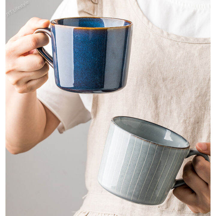 （Local SG）Lovers Style Lovers Cups Home Coffee Ceramic Mugs Niche ...