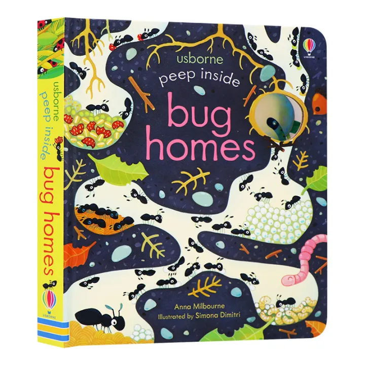 Usborne Peep Inside Bug Homes การตรัสรู้ Early Education Cognitive ...
