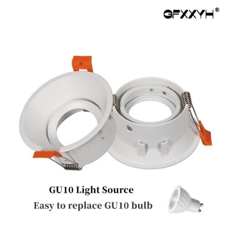 Led Spot Light housing Circular recessed Adjustable GU10 Anti-glare ...