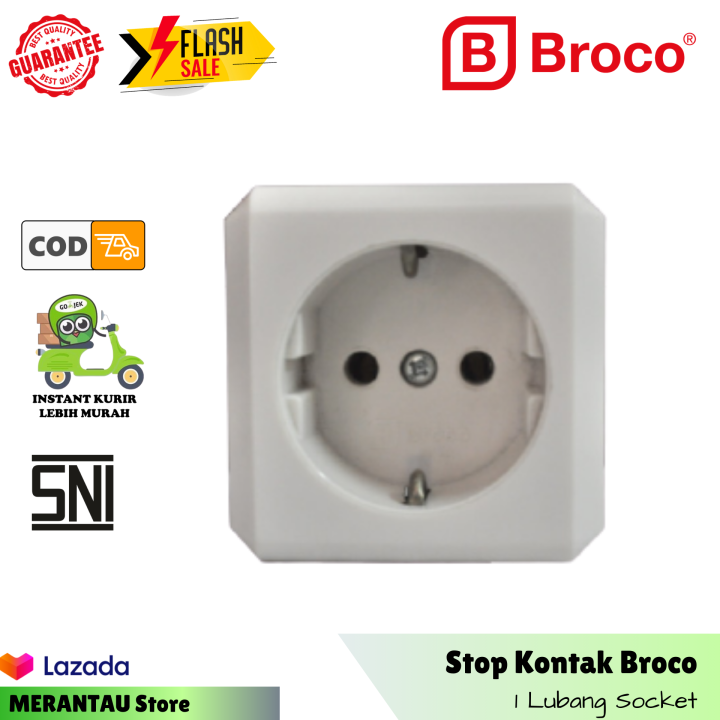 Merantau - Stop Kontak Broco 1 Lubang Ob Broco Stopkontak Outbow Outbox ...