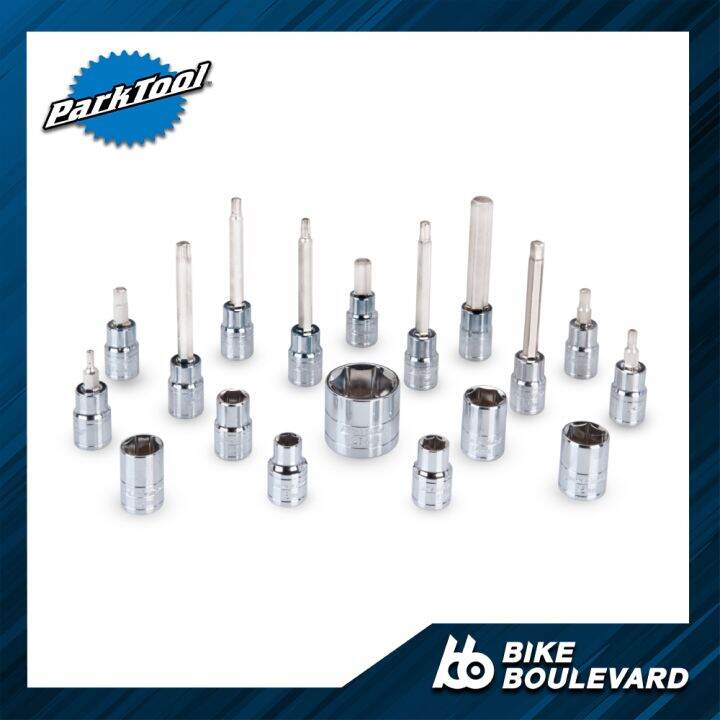 Parktool SBS-1.2 เครื่องมือชุดลูกบล็อคหกเหลี่ยม 18 ชิ้น Socket & Bit ...