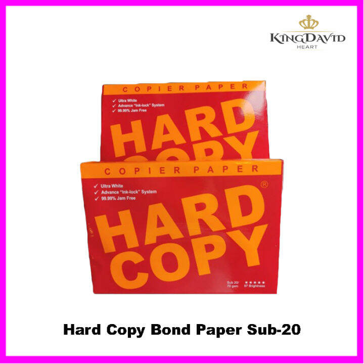 Hard Copy Bond Paper Sub 20 500 sheets per ream | Lazada PH