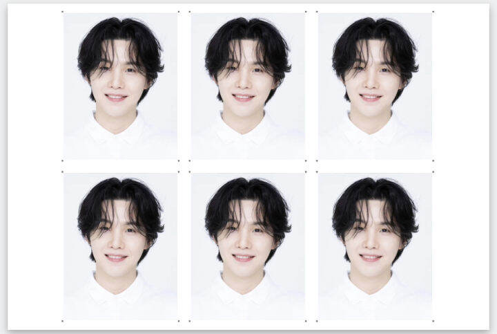 BTS Suga | Yoongi 6 pcs Passport Size Photo | Valéntinö Photo shoot ...